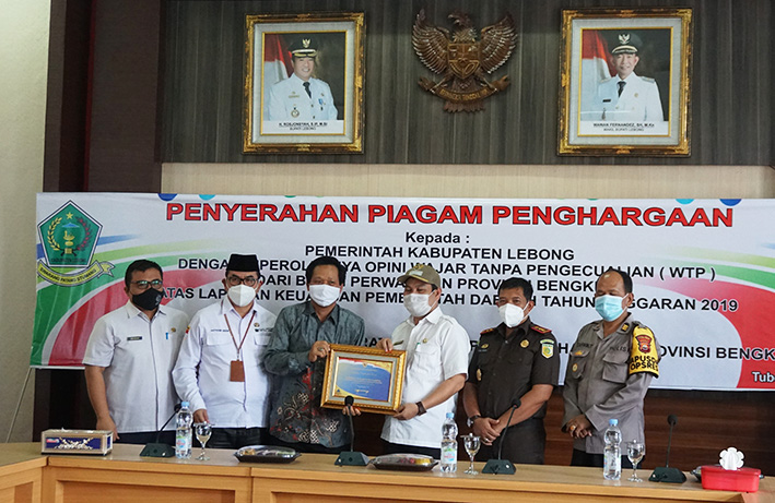 4 Kali WTP, Pemkab Lebong Raih Piagam Penghargaan dari BPK RI - Go Bengkulu